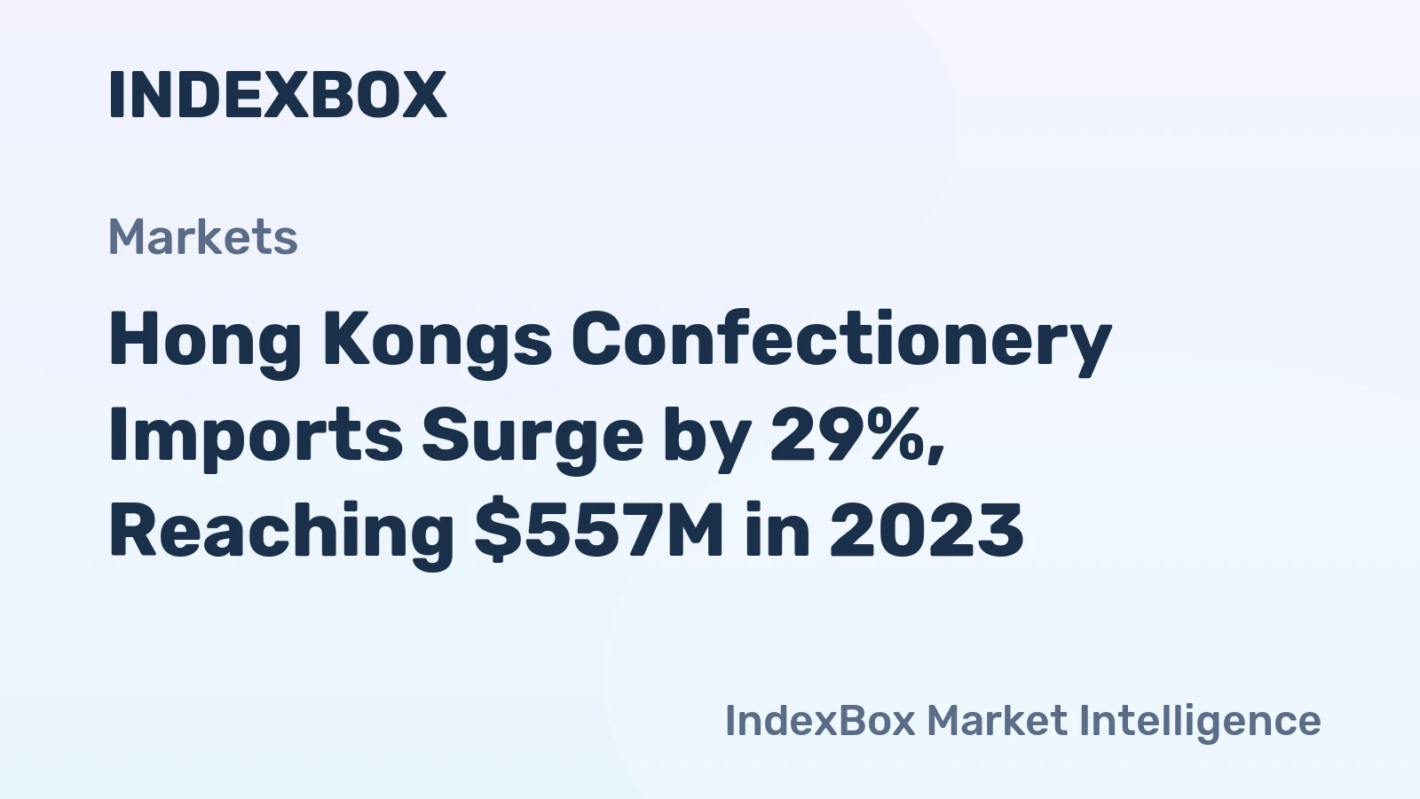 Hong Kongs Confectionery Imports Surge by 29%, Reaching $557M in 2023