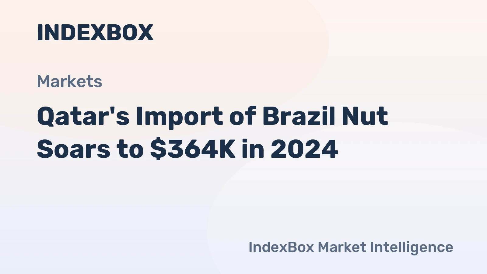 Qatar's Import of Brazil Nut Soars to $364K in 2024