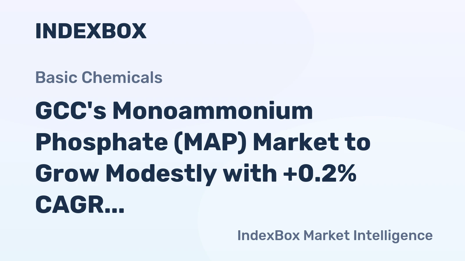 GCC's Monoammonium Phosphate (MAP) Market to Grow Modestly with +0.2% CAGR from 2024-2035