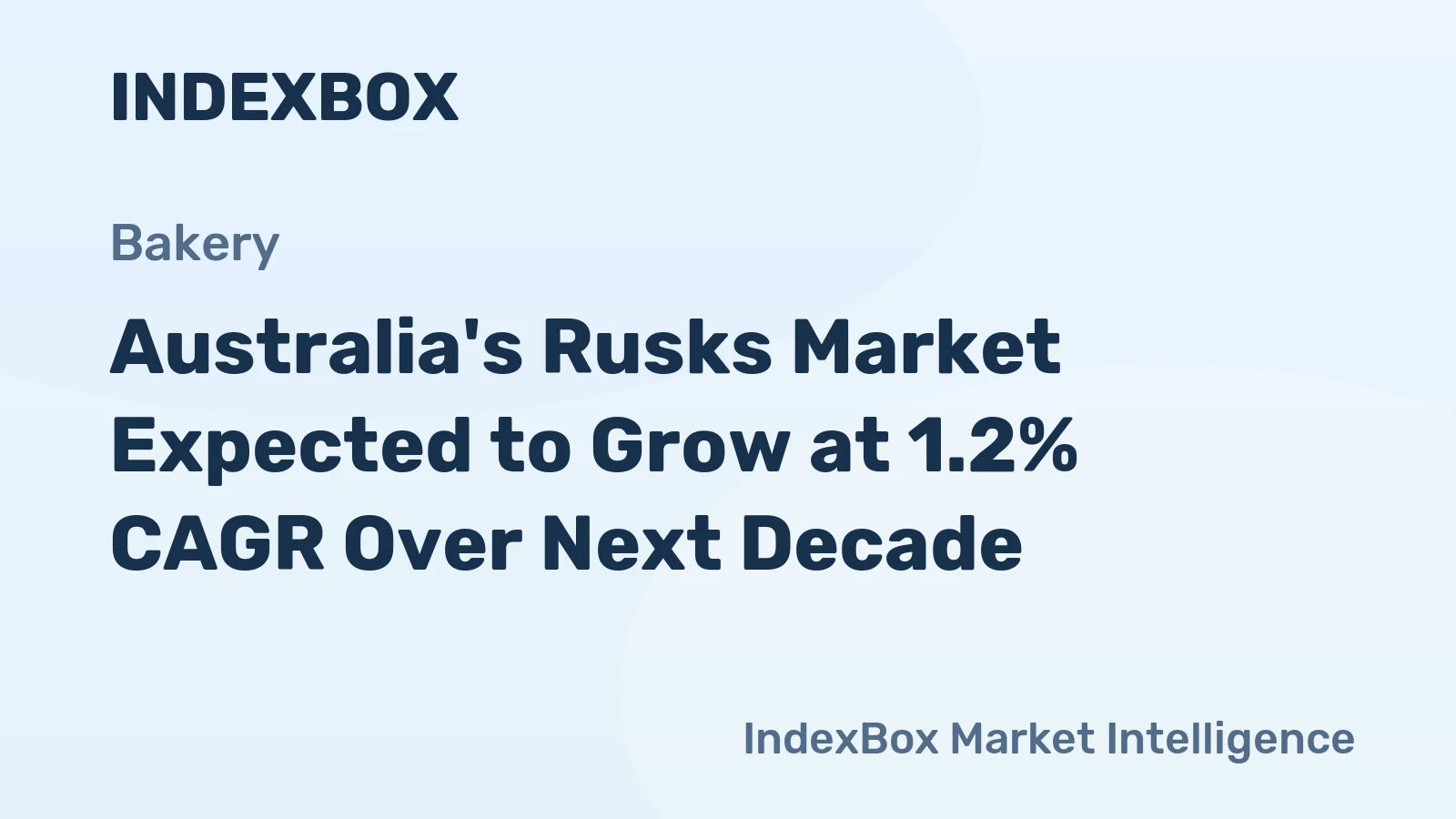 Australia's Rusks Market Expected to Grow at 1.2% CAGR Over Next Decade