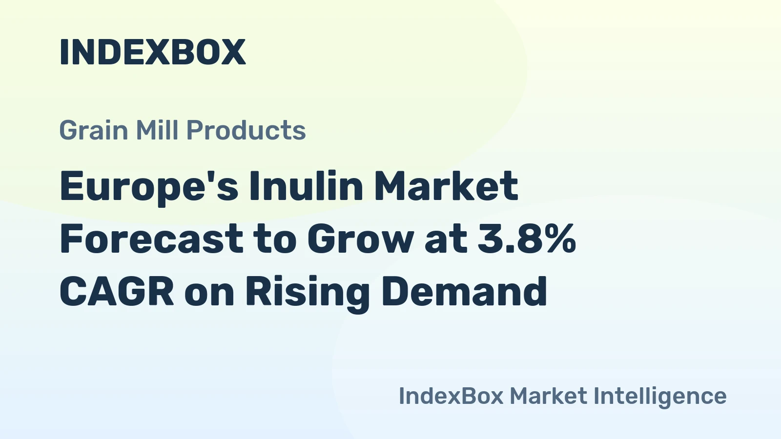 Europe's Inulin Market Forecast to Grow at 3.8% CAGR on Rising Demand