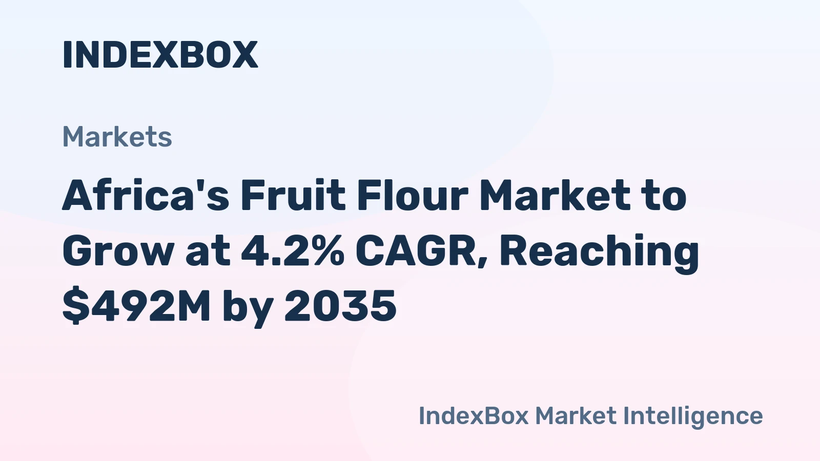 Africa's Fruit Flour Market to Grow at 4.2% CAGR, Reaching $492M by 2035