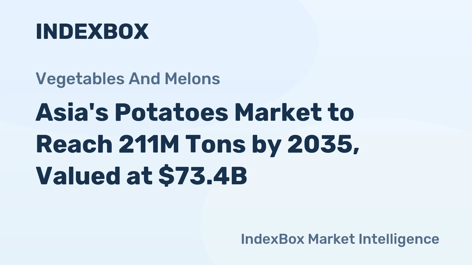 Asia's Potatoes Market to Reach 211M Tons by 2035, Valued at $73.4B