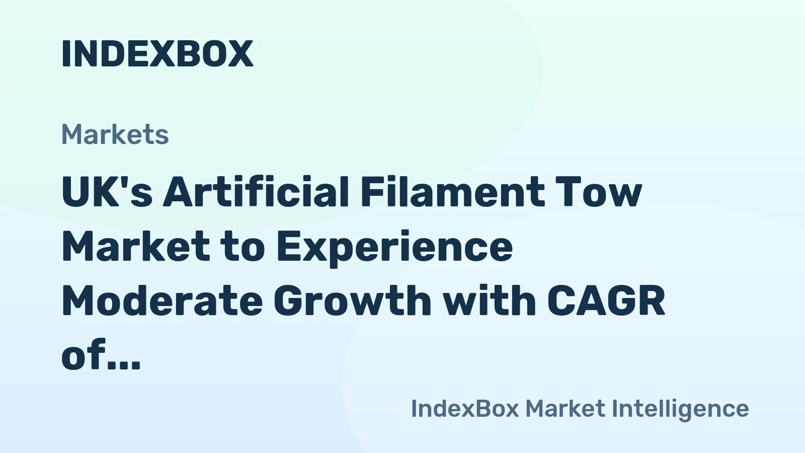 UK's Artificial Filament Tow Market to Experience Moderate Growth with CAGR of +0.9% from 2024 to 2035