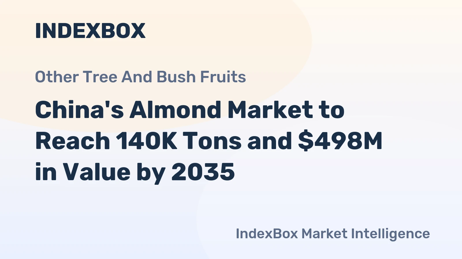 China's Almond Market to Reach 140K Tons and $498M in Value by 2035