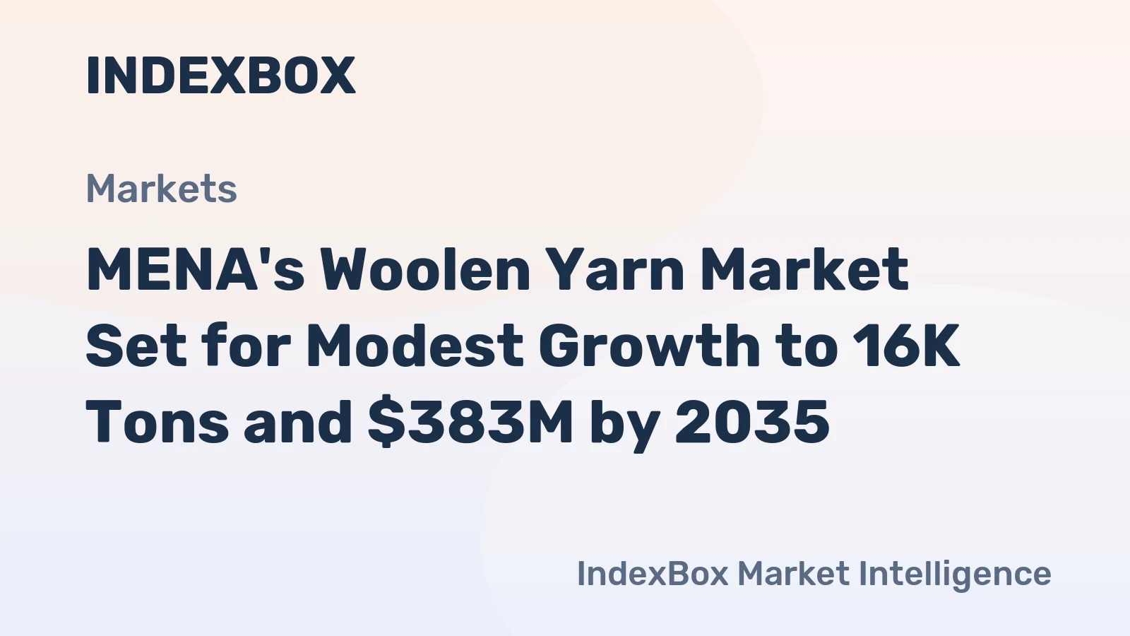 MENA's Woolen Yarn Market Set for Modest Growth to 16K Tons and $383M by 2035