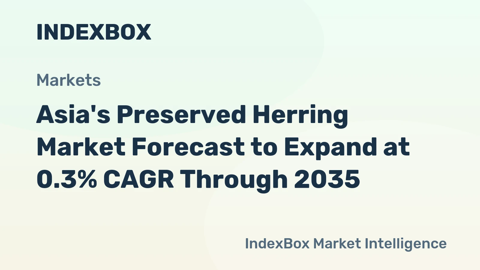 Asia's Preserved Herring Market Forecast to Expand at 0.3% CAGR Through 2035