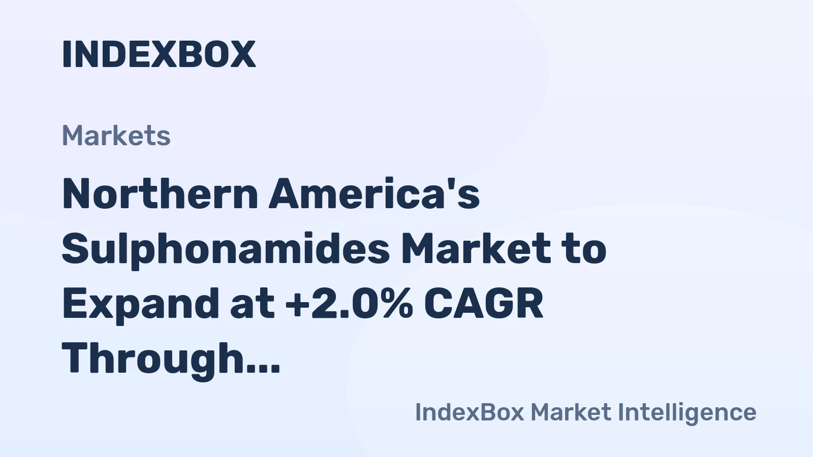 Northern America's Sulphonamides Market to Expand at +2.0% CAGR Through 2035