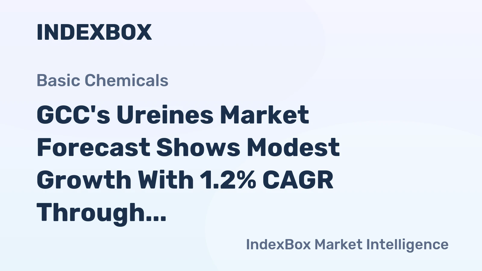GCC's Ureines Market Forecast Shows Modest Growth With 1.2% CAGR Through 2035