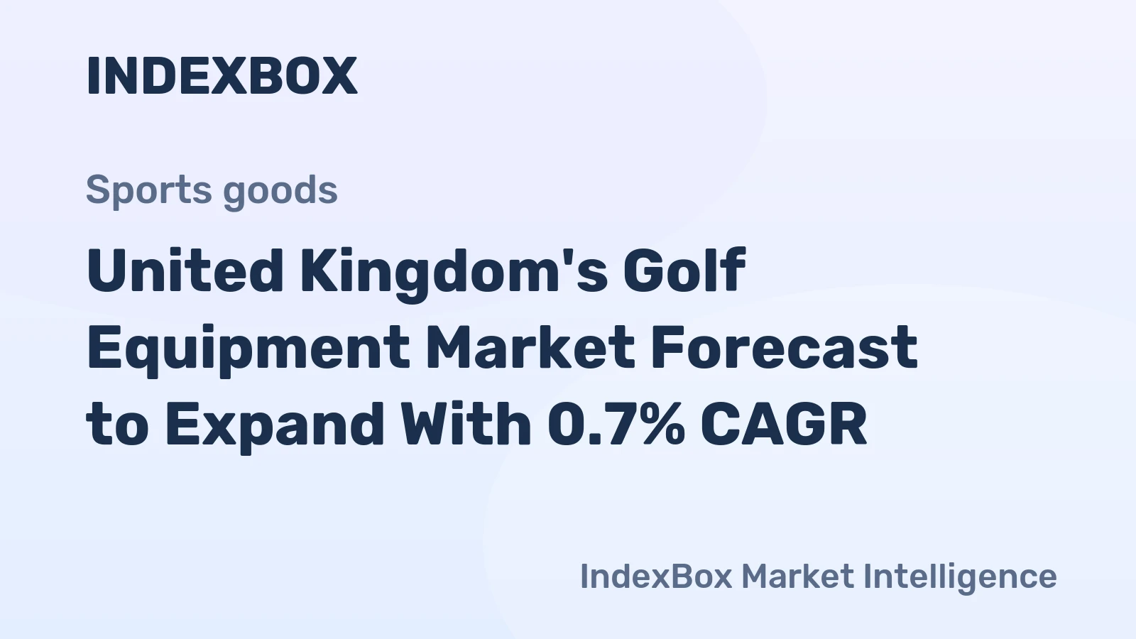 United Kingdom's Golf Equipment Market Forecast to Expand With 0.7% CAGR
