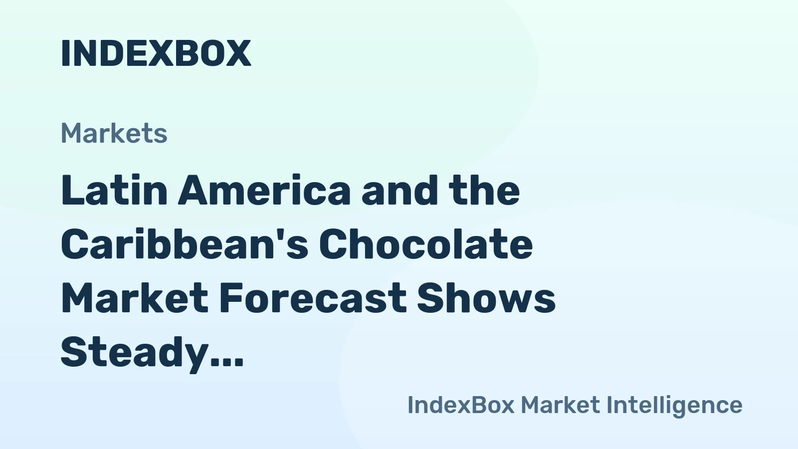 Latin America and the Caribbean's Chocolate Market Forecast Shows Steady 2.5% Value CAGR Through 2035