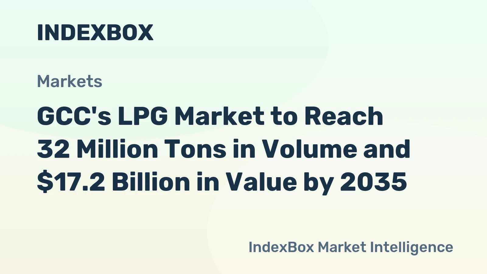 GCC's LPG Market to Reach 32 Million Tons in Volume and $17.2 Billion in Value by 2035