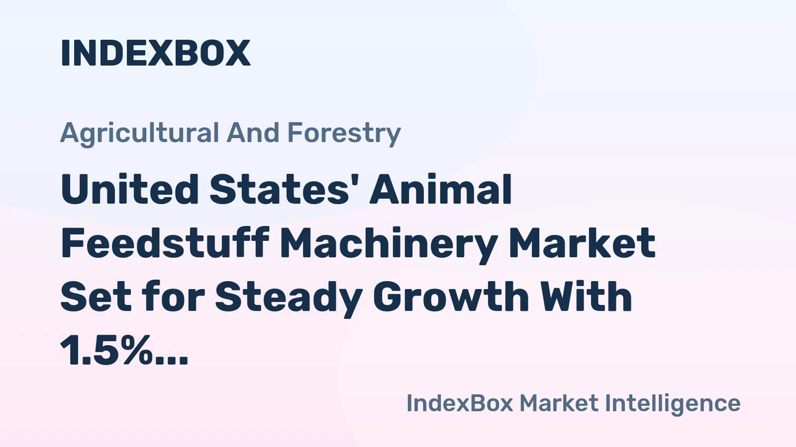 United States' Animal Feedstuff Machinery Market Set for Steady Growth With 1.5% CAGR Through 2035