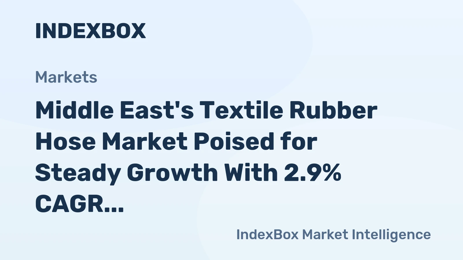 Middle East's Textile Rubber Hose Market Poised for Steady Growth With 2.9% CAGR in Value Through 2035