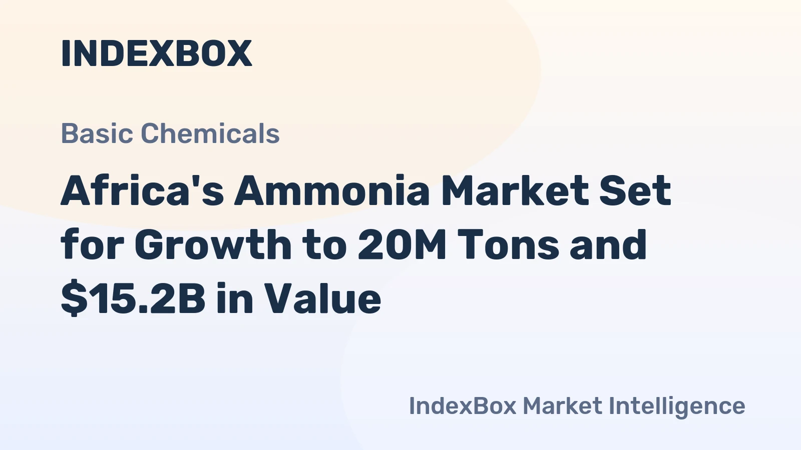 Africa's Ammonia Market Set for Growth to 20M Tons and $15.2B in Value
