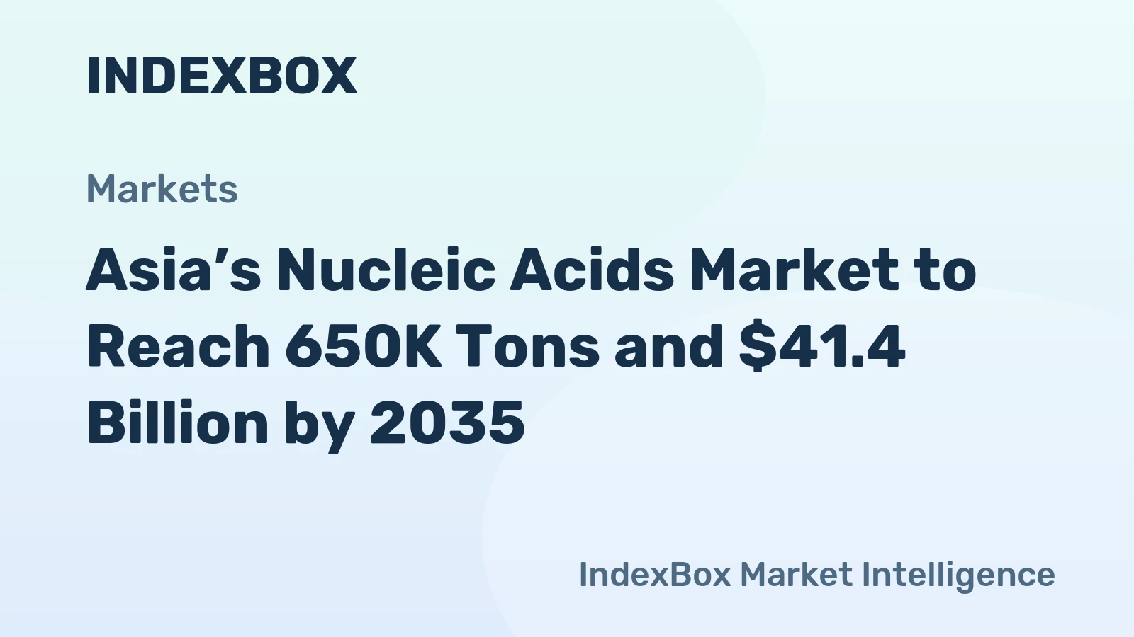 Asia’s Nucleic Acids Market to Reach 650K Tons and $41.4 Billion by 2035