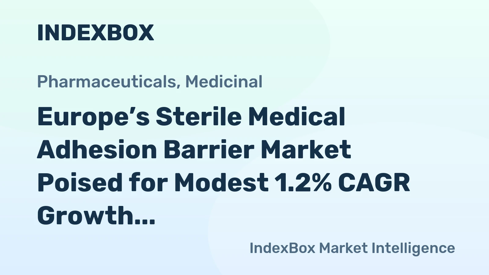 Europe’s Sterile Medical Adhesion Barrier Market Poised for Modest 1.2% CAGR Growth Through 2035