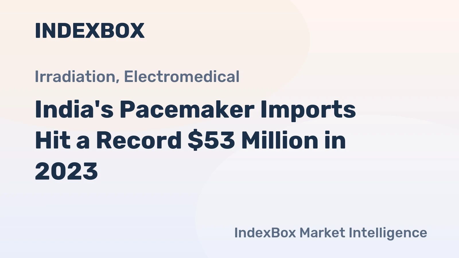 India's Pacemaker Imports Hit a Record $53 Million in 2023