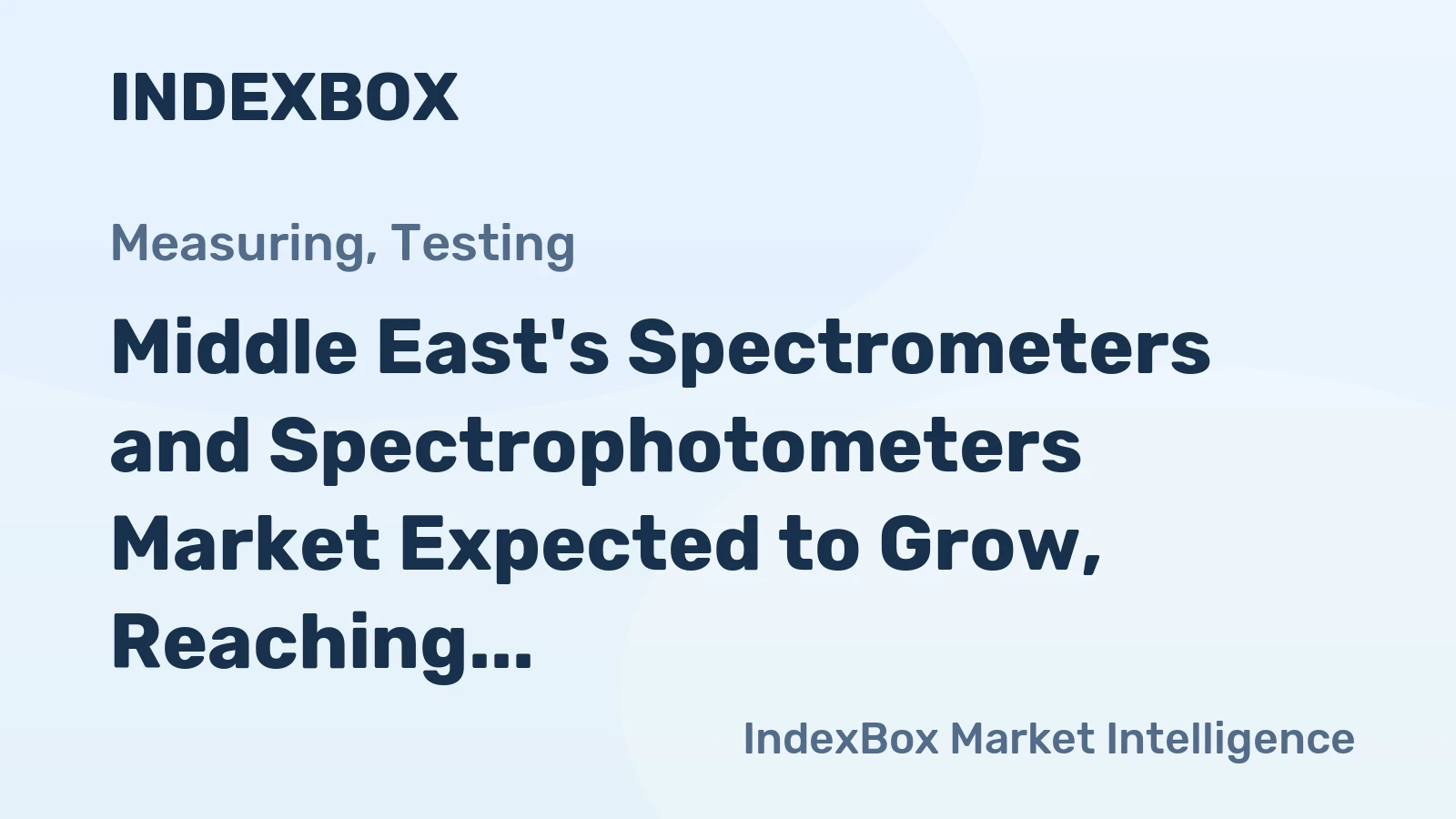 Middle East's Spectrometers and Spectrophotometers Market Expected to Grow, Reaching 34K Units and $316M by 2035