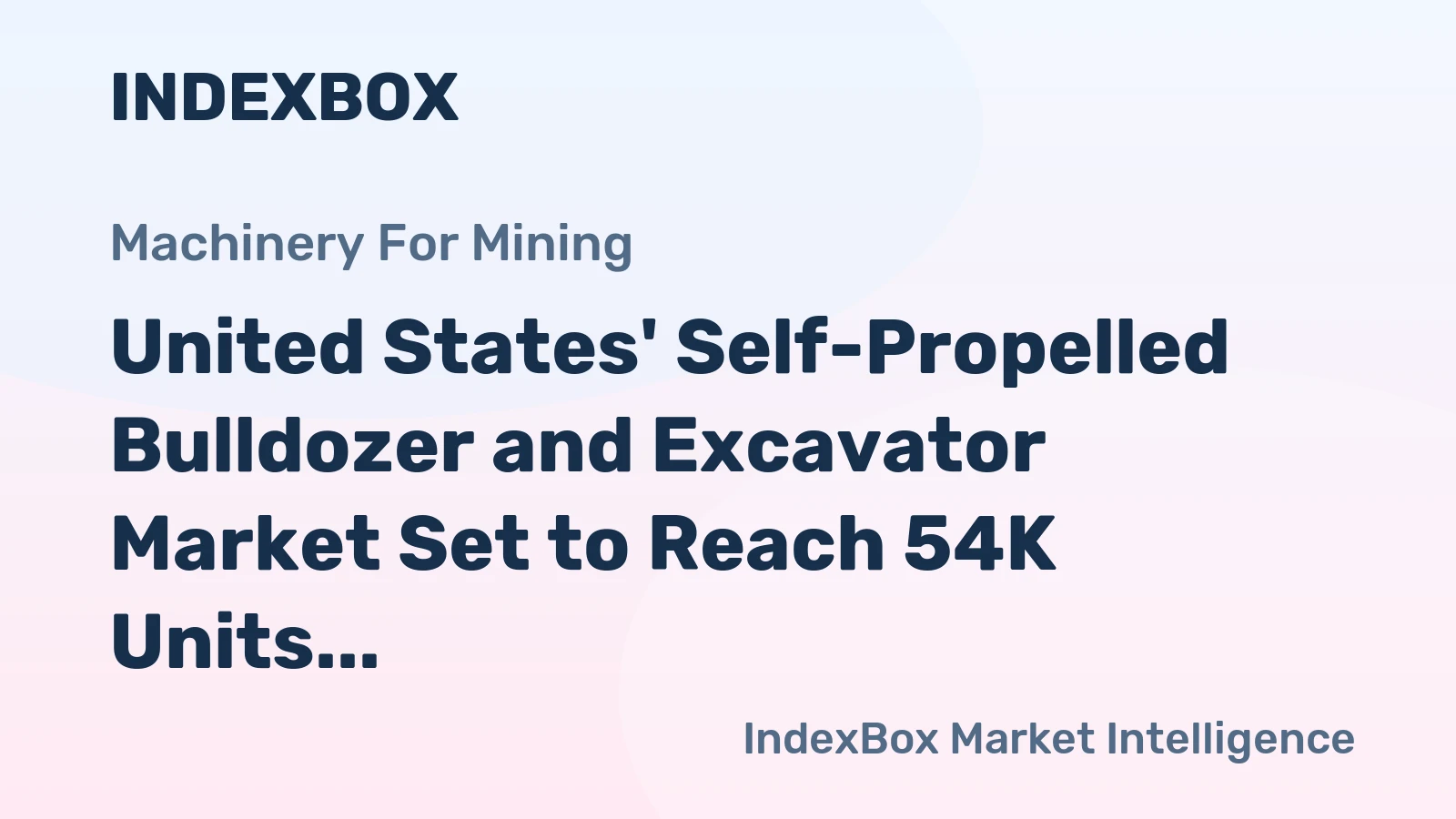 United States' Self-Propelled Bulldozer and Excavator Market Set to Reach 54K Units and $1.3B by 2035