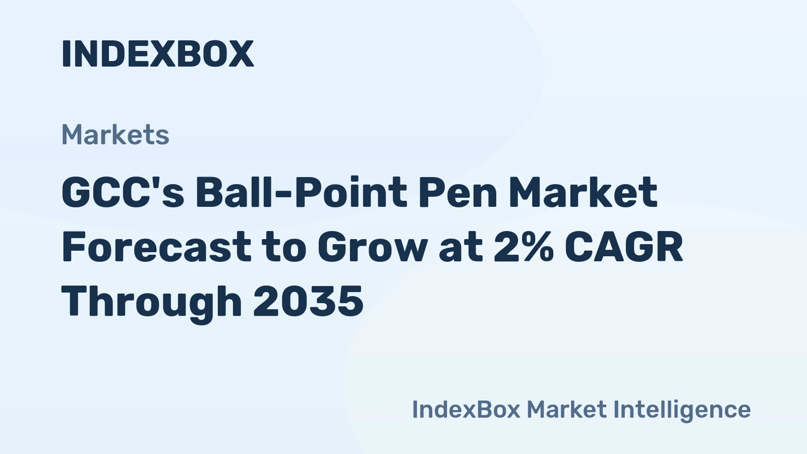 GCC's Ball-Point Pen Market Forecast to Grow at 2% CAGR Through 2035