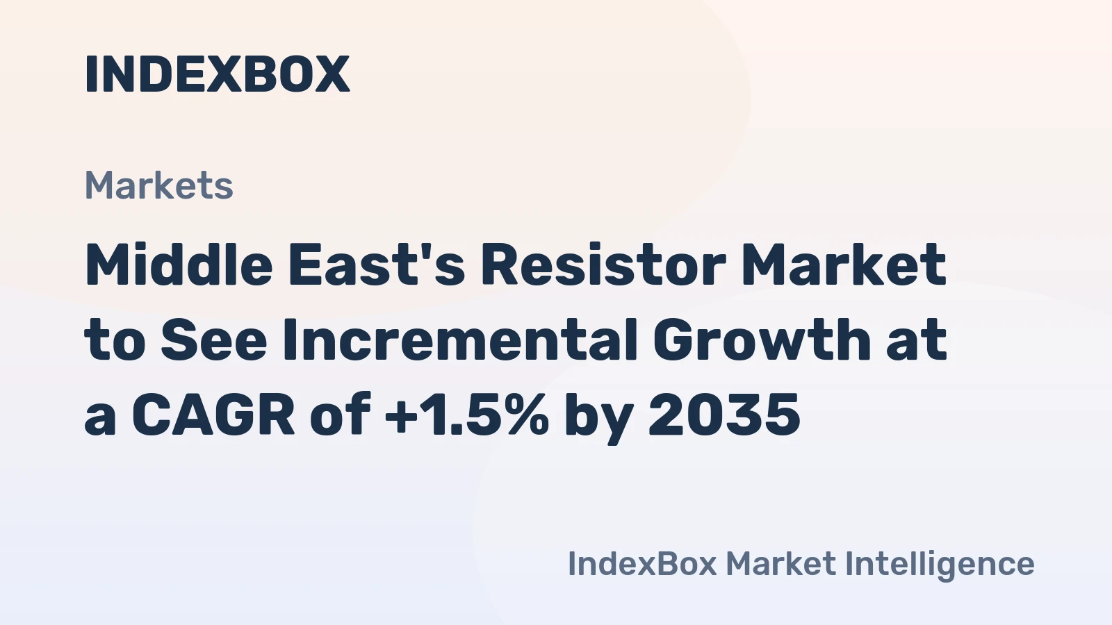 Middle East's Resistor Market to See Incremental Growth at a CAGR of +1.5% by 2035