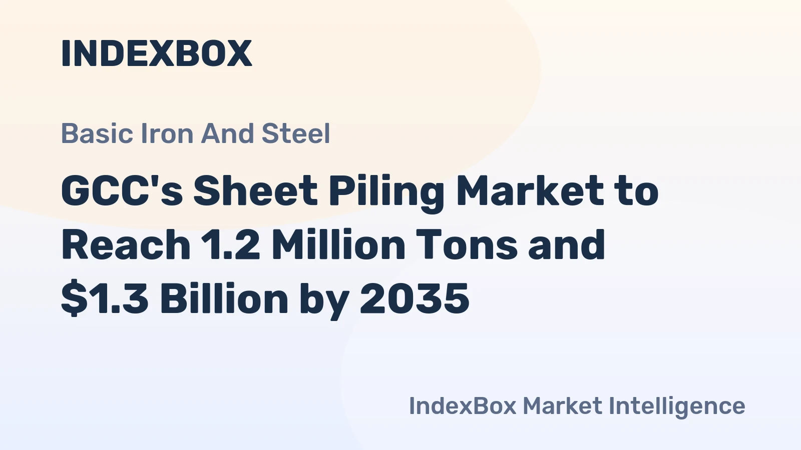 GCC's Sheet Piling Market to Reach 1.2 Million Tons and $1.3 Billion by 2035