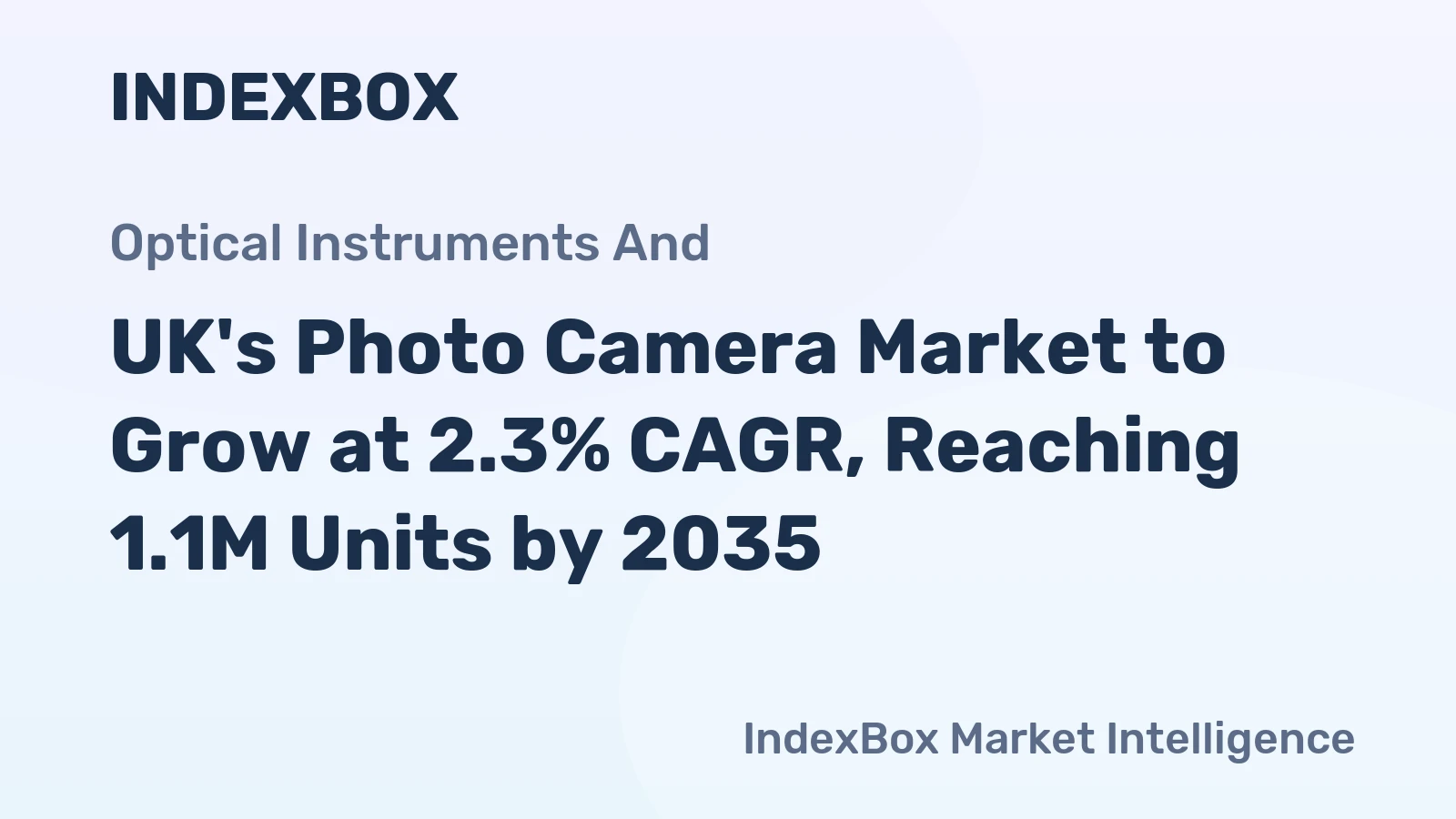UK's Photo Camera Market to Grow at 2.3% CAGR, Reaching 1.1M Units by 2035