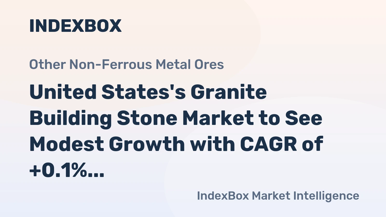 United States's Granite Building Stone Market to See Modest Growth with CAGR of +0.1% Over Next Decade