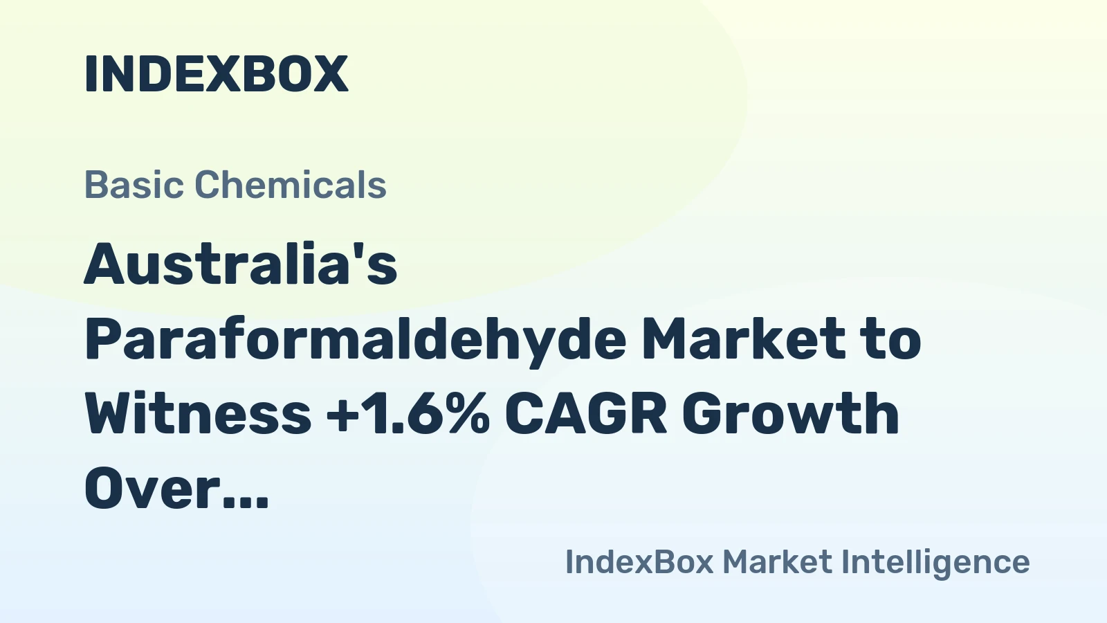 Australia's Paraformaldehyde Market to Witness +1.6% CAGR Growth Over Next Decade