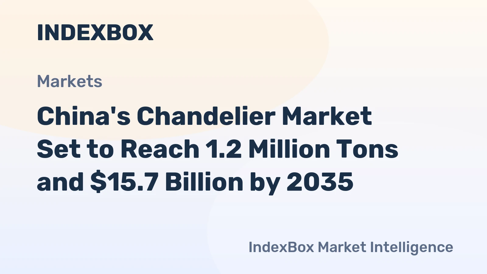 China's Chandelier Market Set to Reach 1.2 Million Tons and $15.7 Billion by 2035