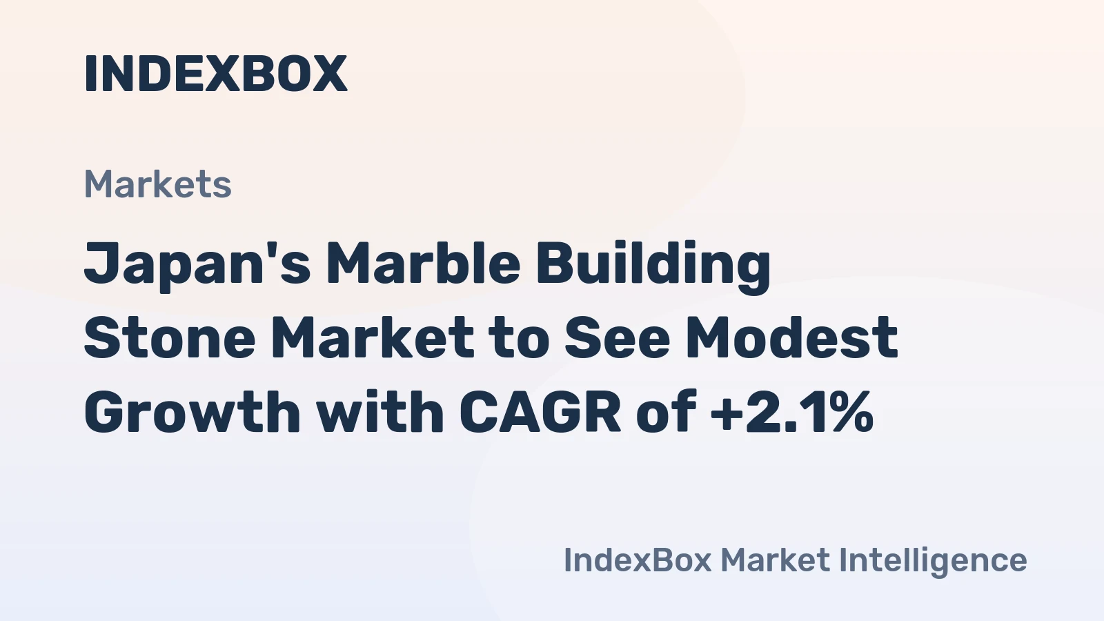 Japan's Marble Building Stone Market to See Modest Growth with CAGR of +2.1%