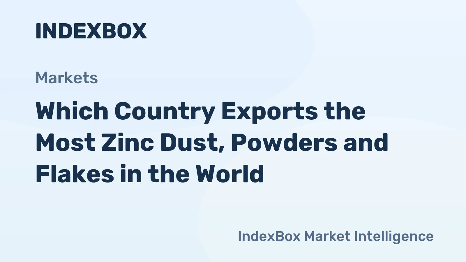 Which Country Exports the Most Zinc Dust, Powders and Flakes in the World?
