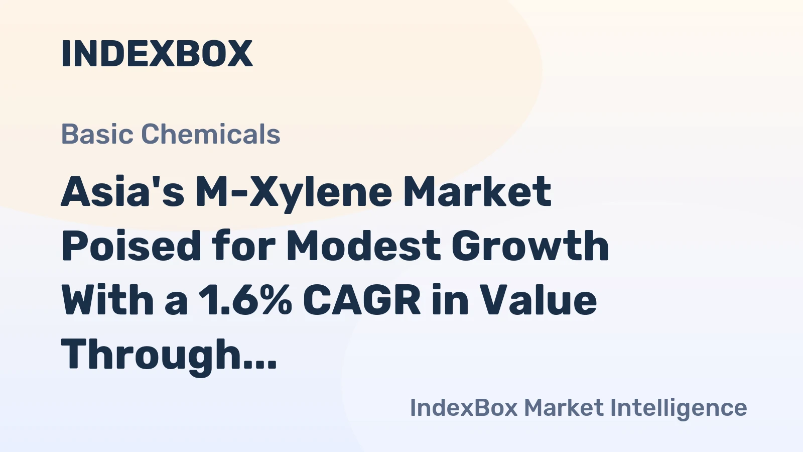 Asia's M-Xylene Market Poised for Modest Growth With a 1.6% CAGR in Value Through 2035