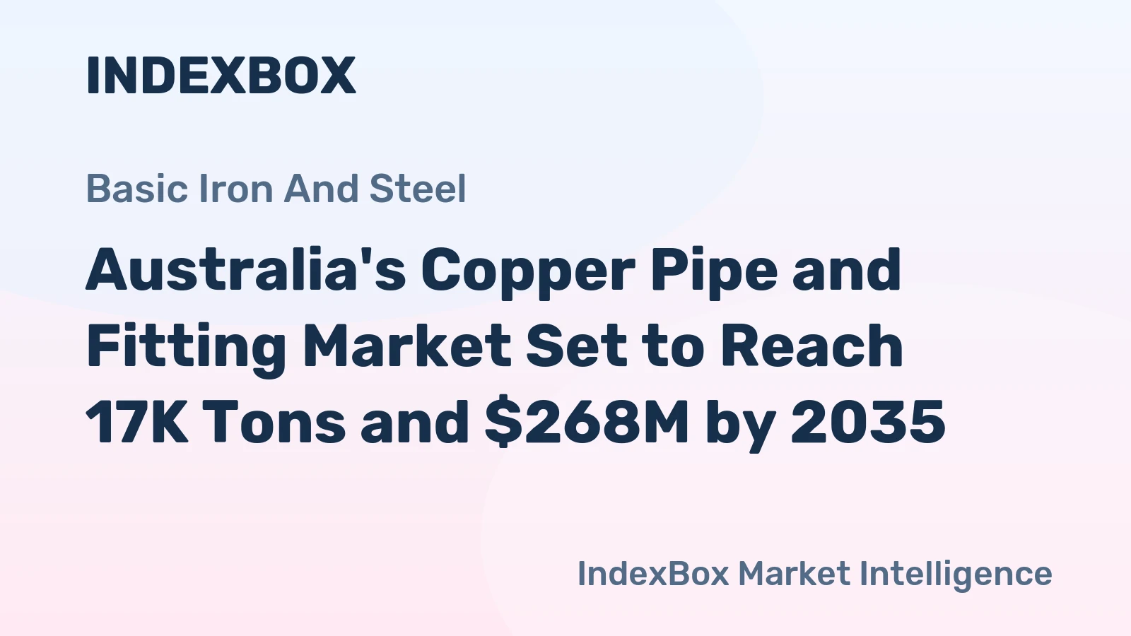 Australia's Copper Pipe and Fitting Market Set to Reach 17K Tons and $268M by 2035