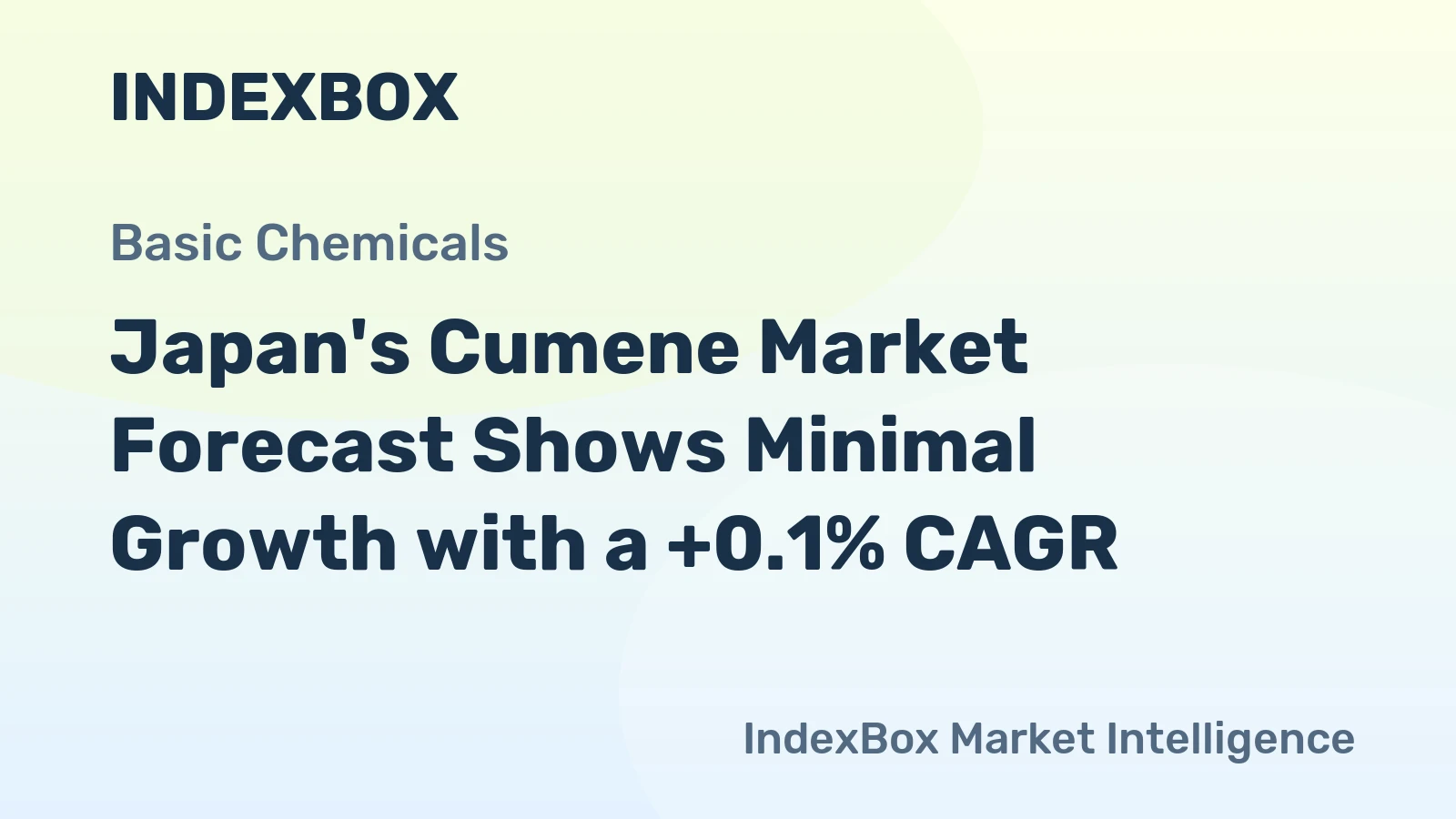 Japan's Cumene Market Forecast Shows Minimal Growth with a +0.1% CAGR