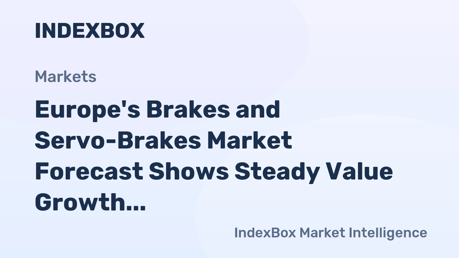 Europe's Brakes and Servo-Brakes Market Forecast Shows Steady Value Growth at 2% CAGR Through 2035
