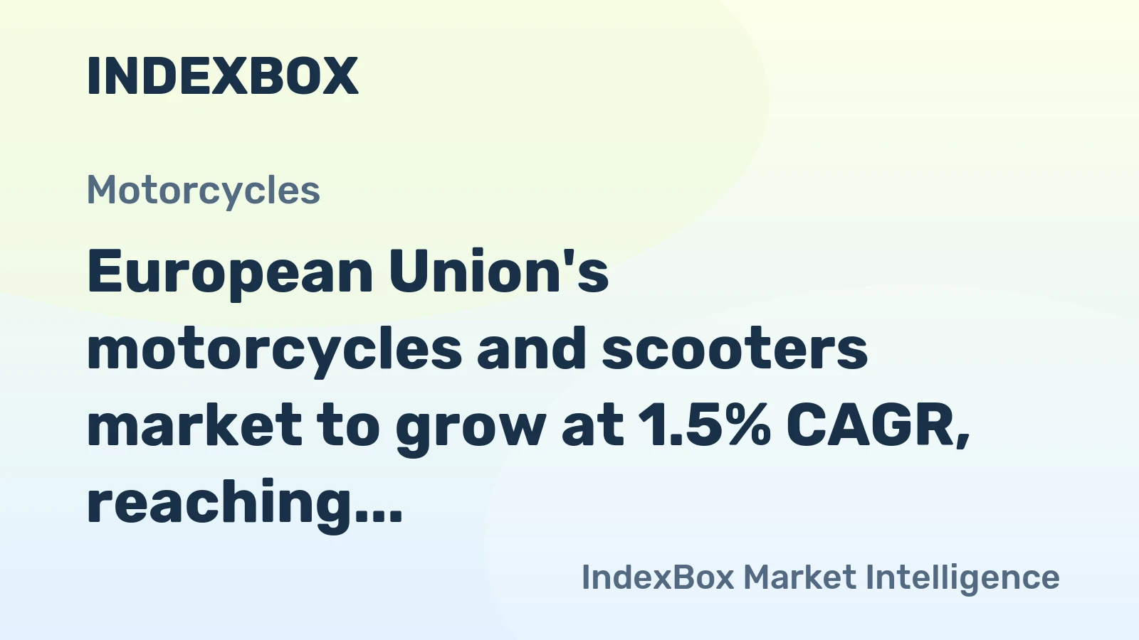 European Union's motorcycles and scooters market to grow at 1.5% CAGR, reaching 3.5M units by 2035
