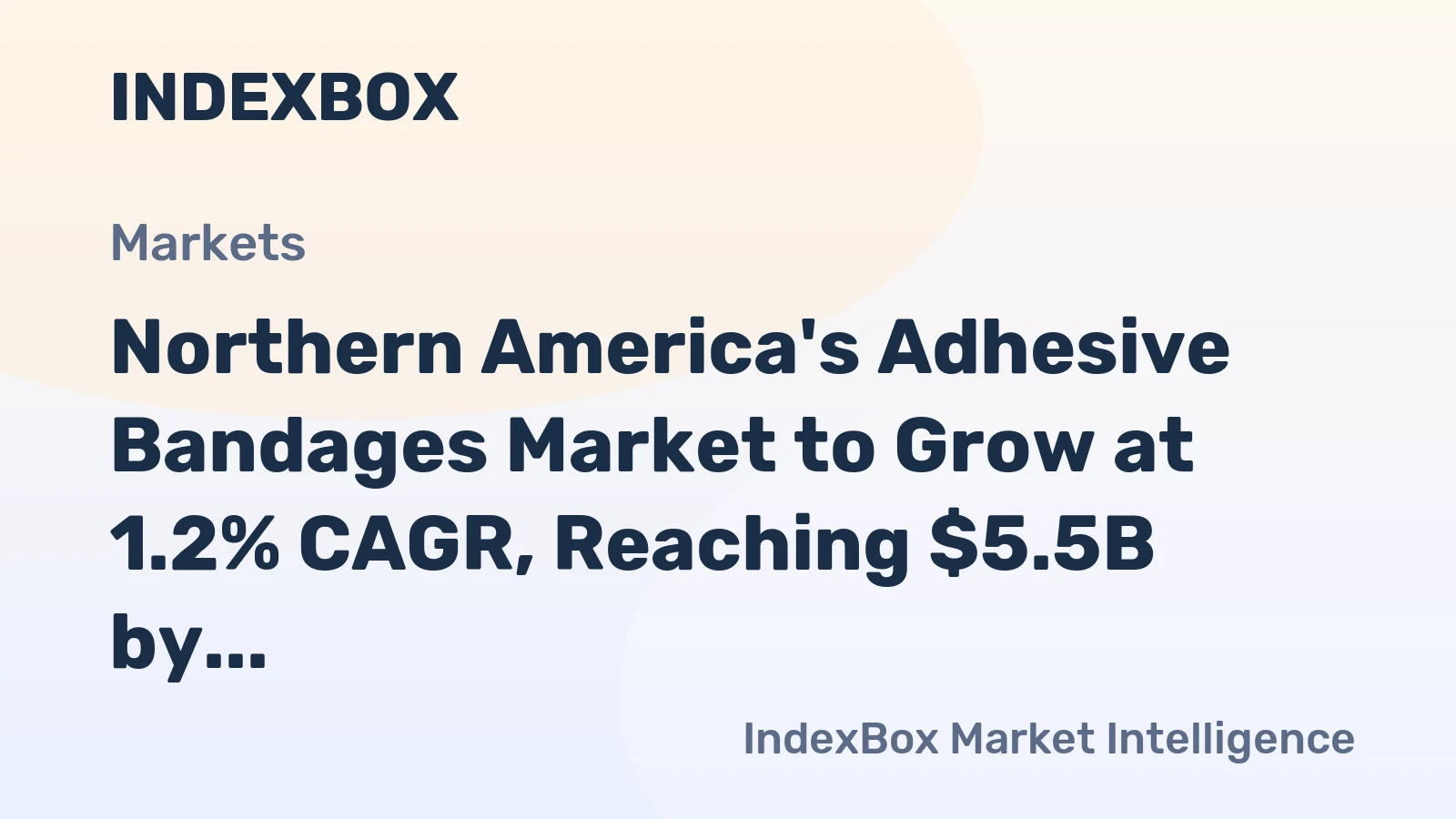 Northern America's Adhesive Bandages Market to Grow at 1.2% CAGR, Reaching $5.5B by 2035
