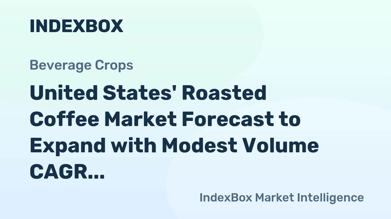 United States' Roasted Coffee Market Forecast to Expand with Modest Volume CAGR of +0.6% Through 2035