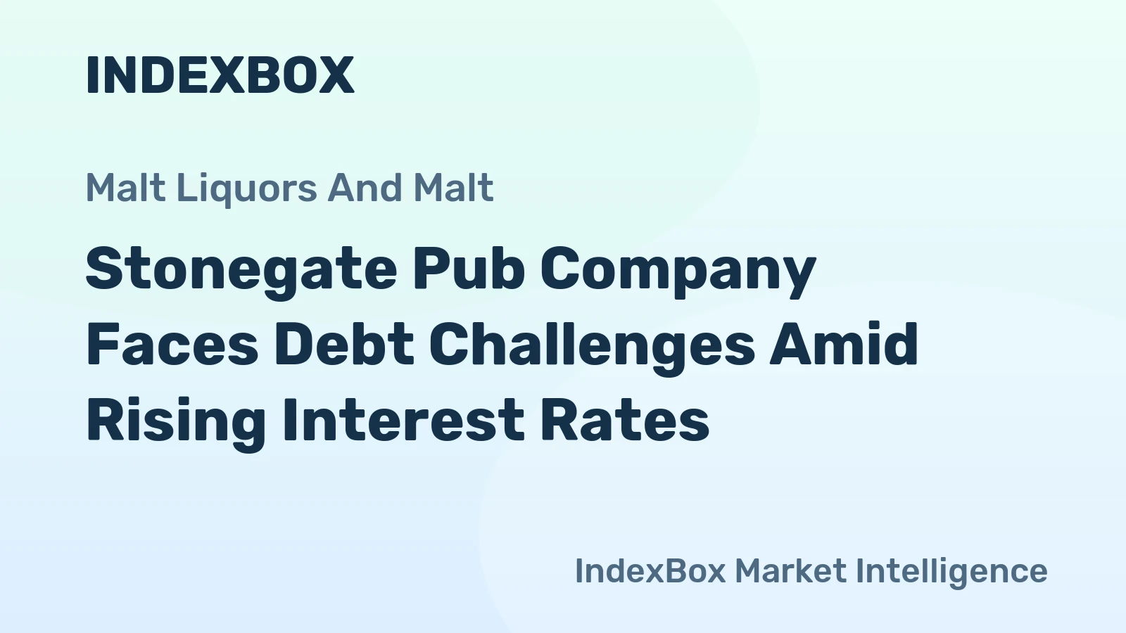 Stonegate Pub Company Faces Debt Challenges Amid Rising Interest Rates