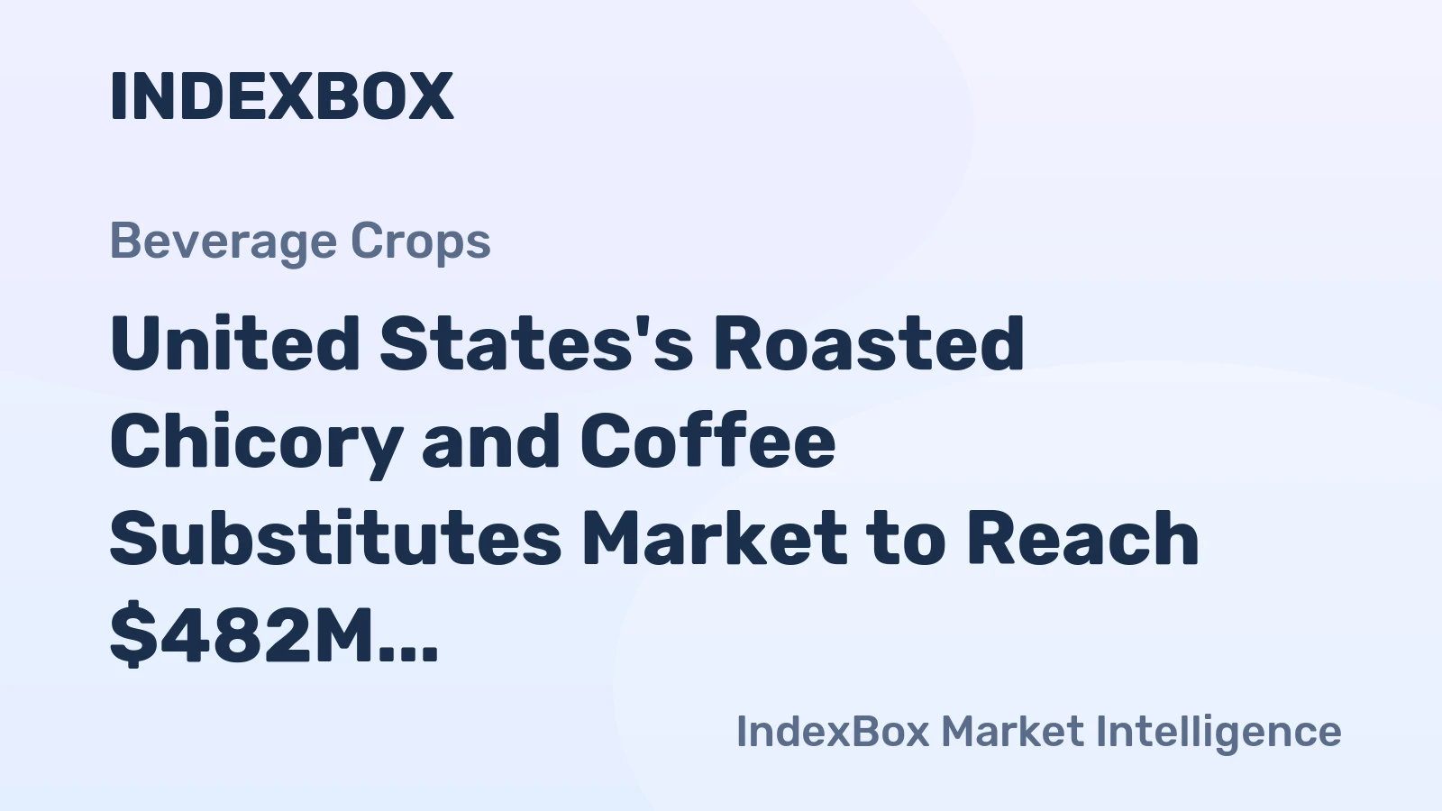 United States's Roasted Chicory and Coffee Substitutes Market to Reach $482M by 2035