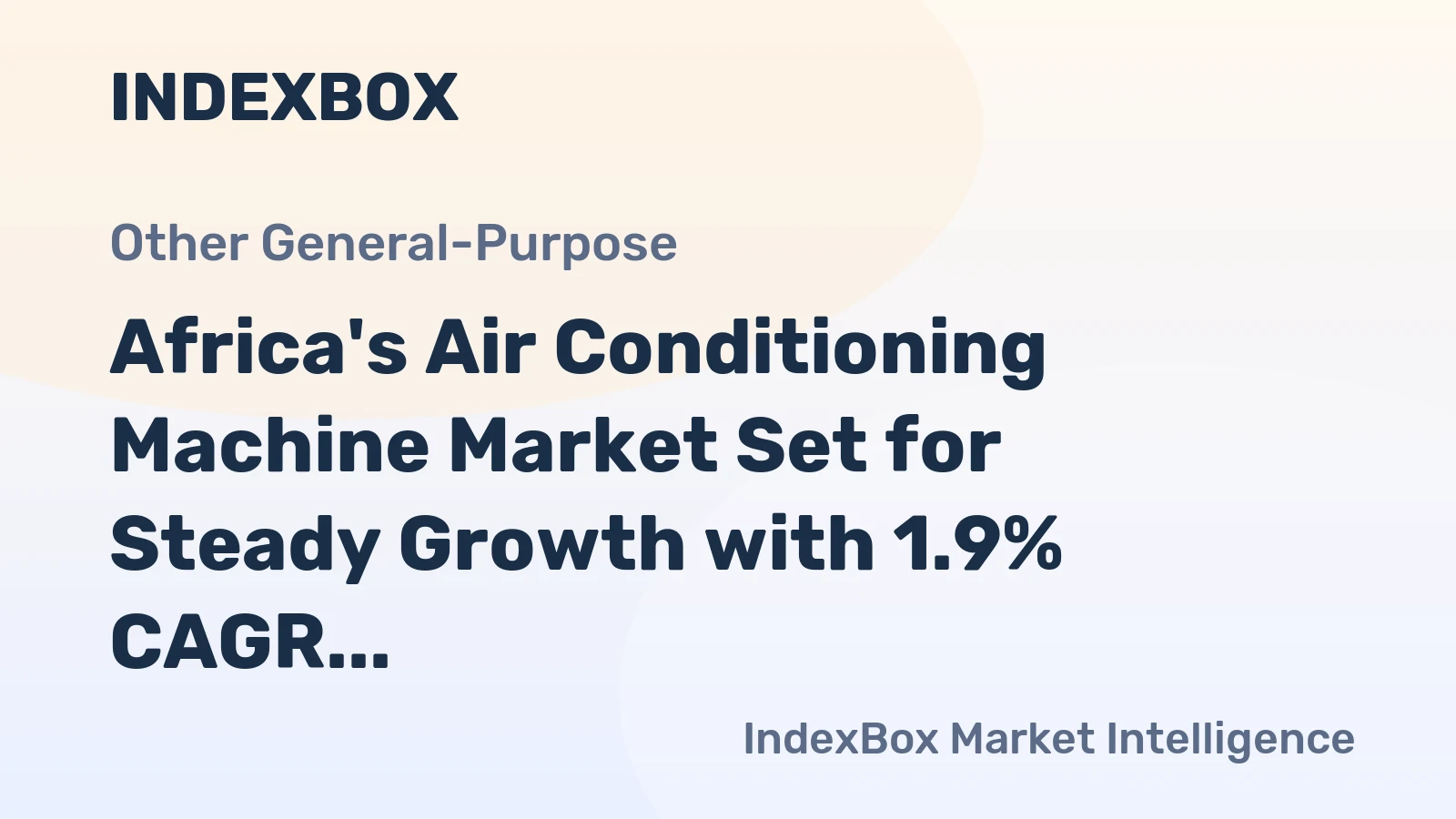 Africa's Air Conditioning Machine Market Set for Steady Growth with 1.9% CAGR Through 2035