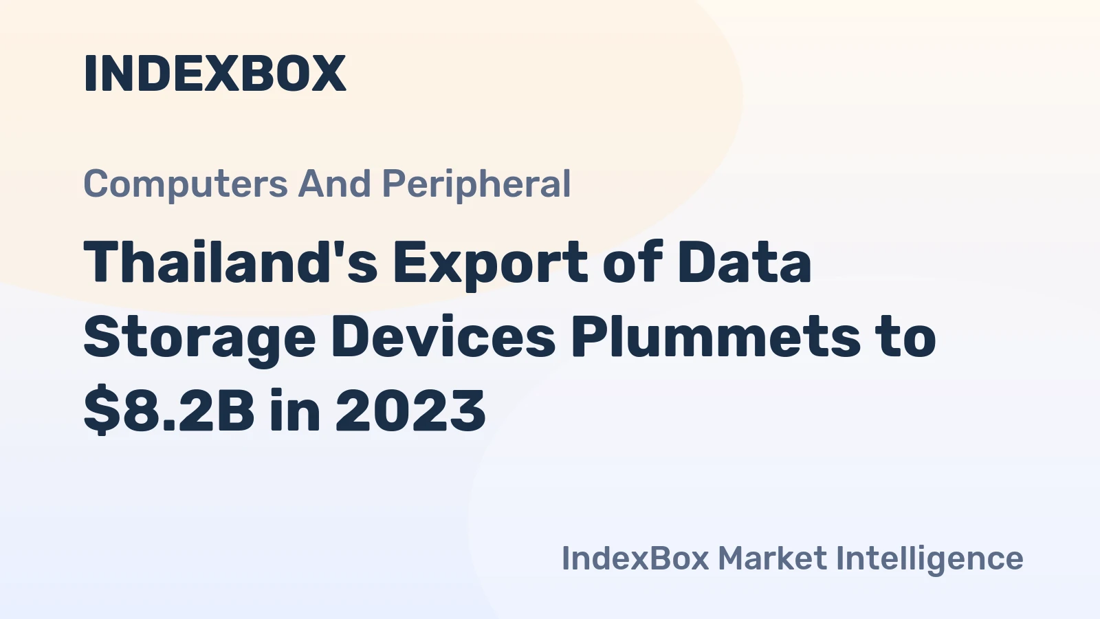 Thailand's Export of Data Storage Devices Plummets to $8.2B in 2023