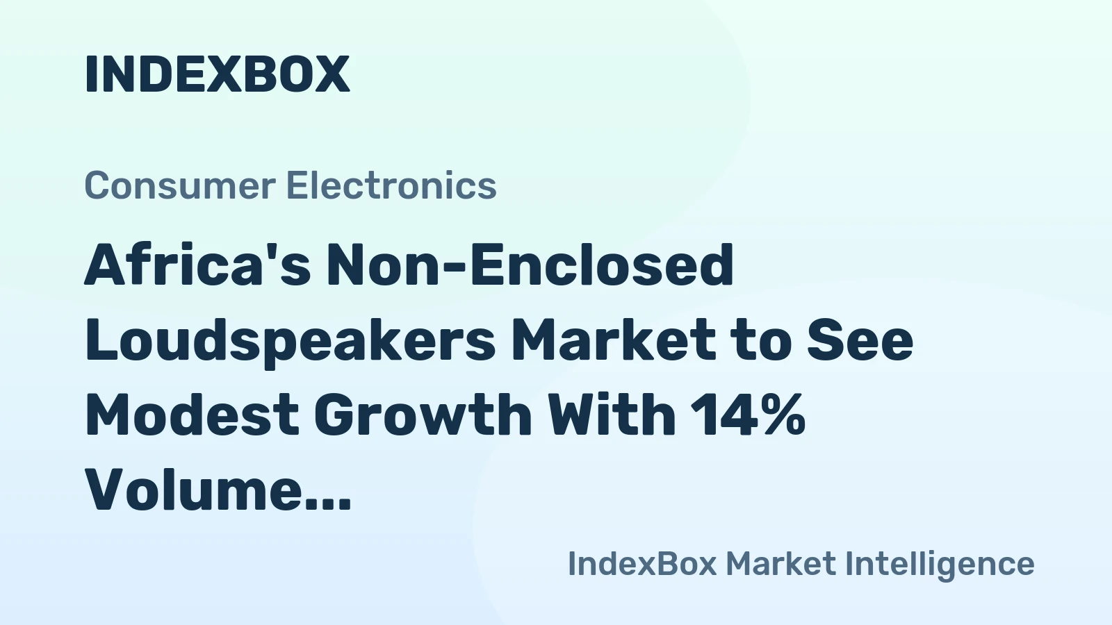 Africa's Non-Enclosed Loudspeakers Market to See Modest Growth With 14% Volume CAGR Through 2035