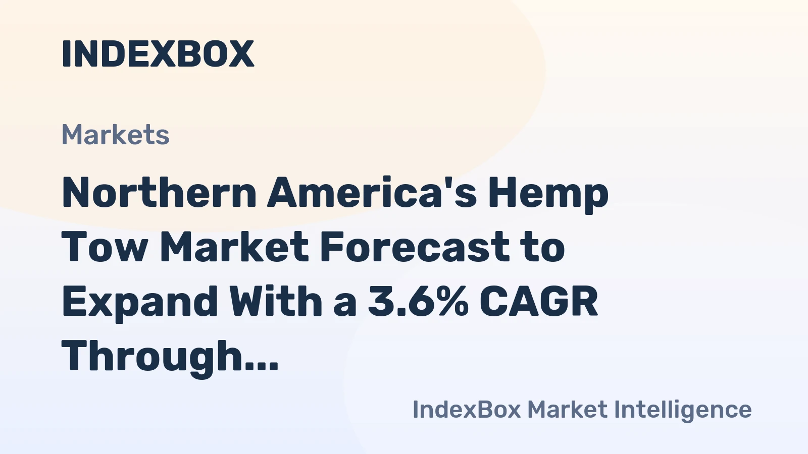 Northern America's Hemp Tow Market Forecast to Expand With a 3.6% CAGR Through 2035