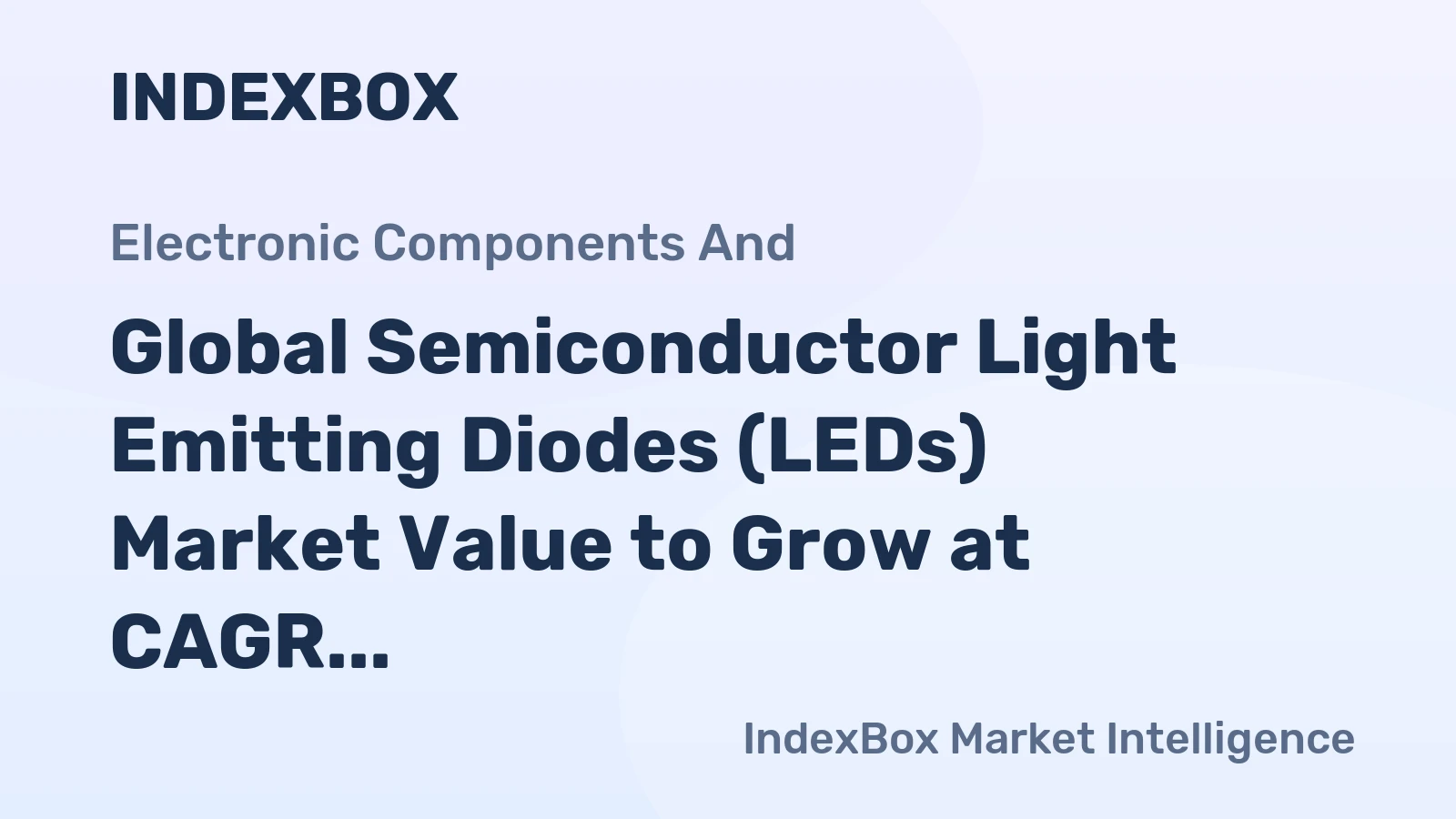 Global Semiconductor Light Emitting Diodes (LEDs) Market Value to Grow at CAGR of +2.8% Reaching $262.8B by 2035