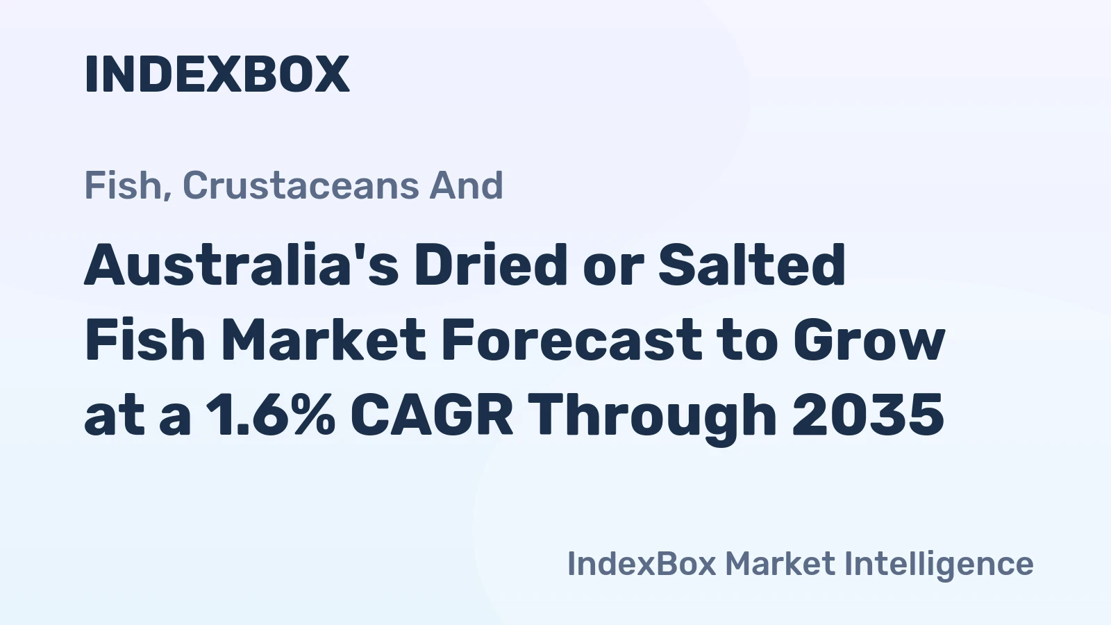 Australia's Dried or Salted Fish Market Forecast to Grow at a 1.6% CAGR Through 2035