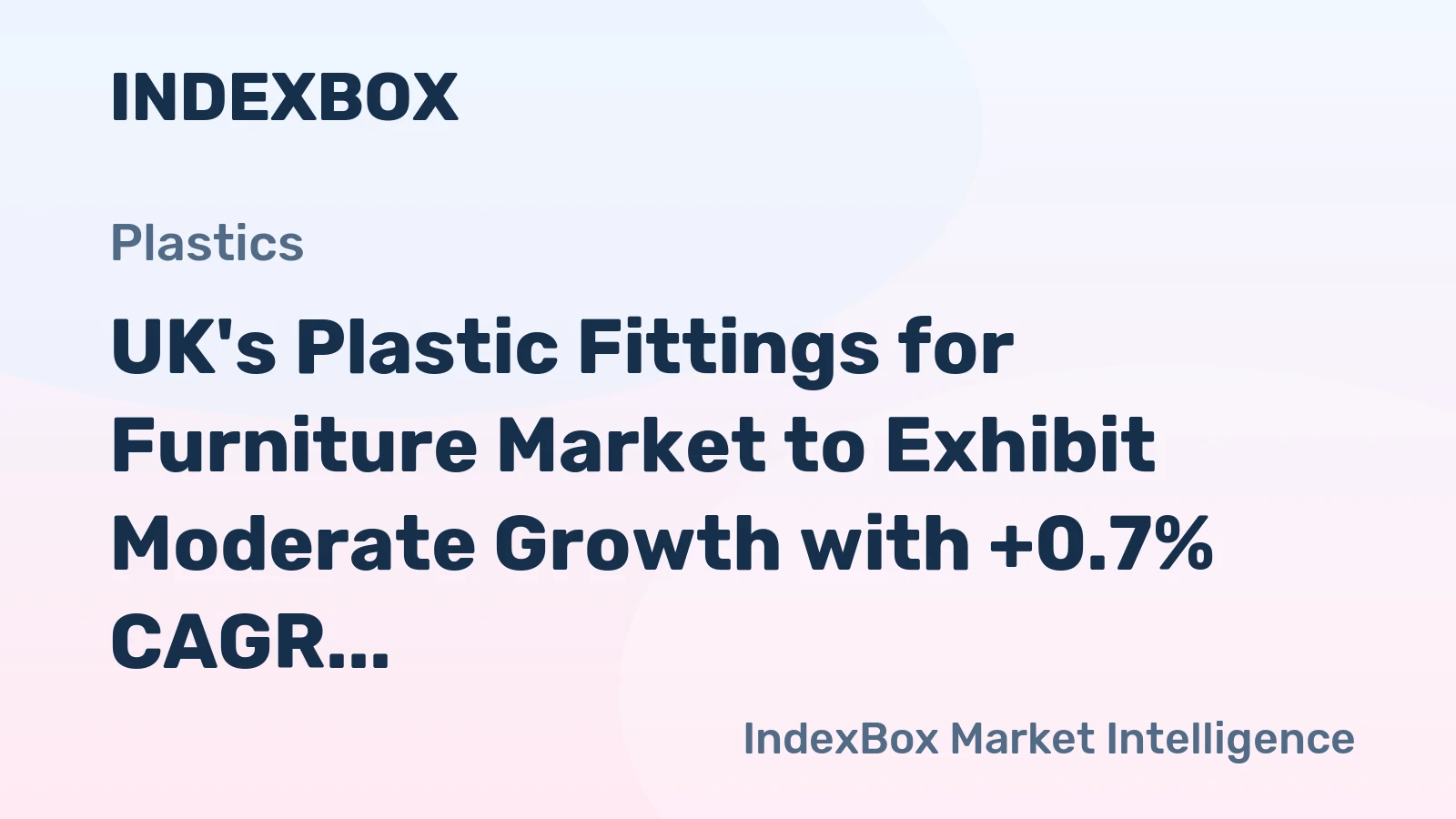 UK's Plastic Fittings for Furniture Market to Exhibit Moderate Growth with +0.7% CAGR from 2024 to 2035