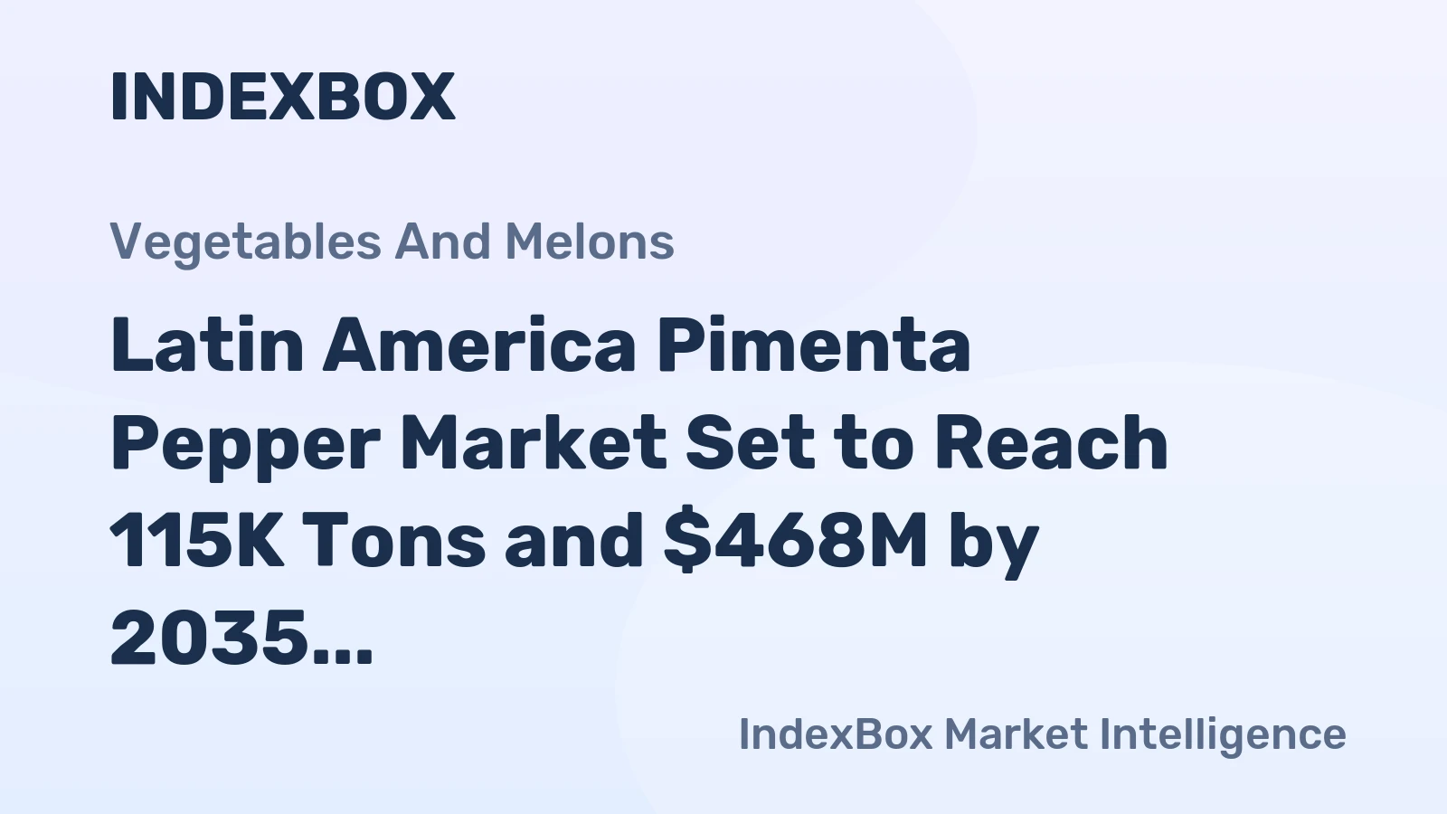 Latin America Pimenta Pepper Market Set to Reach 115K Tons and $468M by 2035 Amid Steady Growth